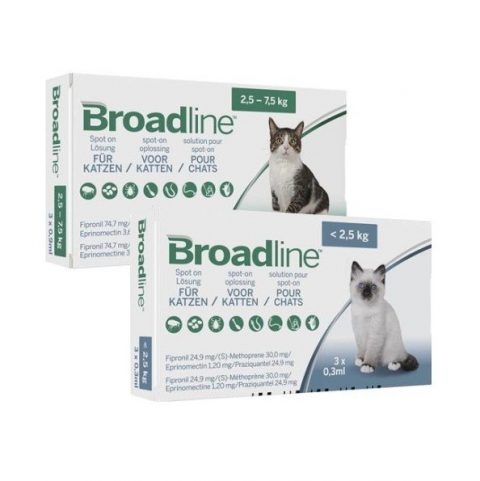 Pipeta Broadline gatos menor a 2,5kg - Agropets